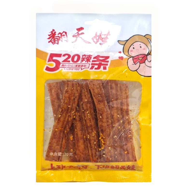 Latiao fasii, snack chinezesc picant, 70g, FTW – Asian Mart