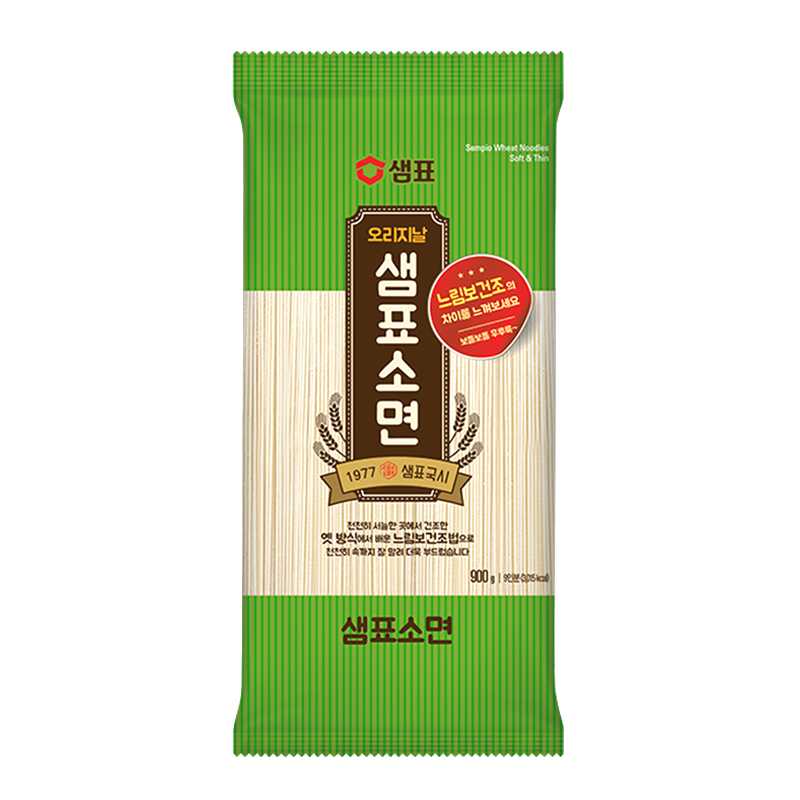 Taitei coreeni, din grau, subtiri, 900g, Sempio – Asian Mart